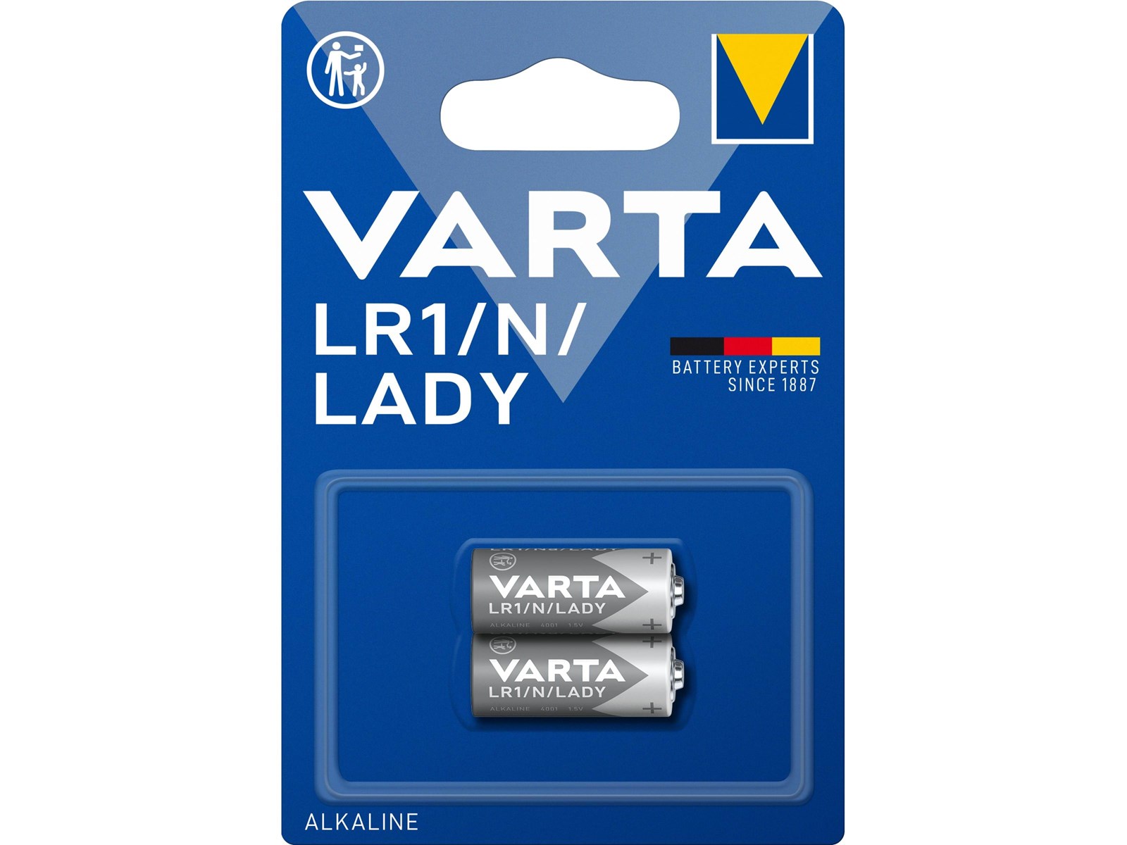VARTA paristo n/lr1 2-pack Akku 2 x LR1, Alkali, 880 mAh | Varastossa