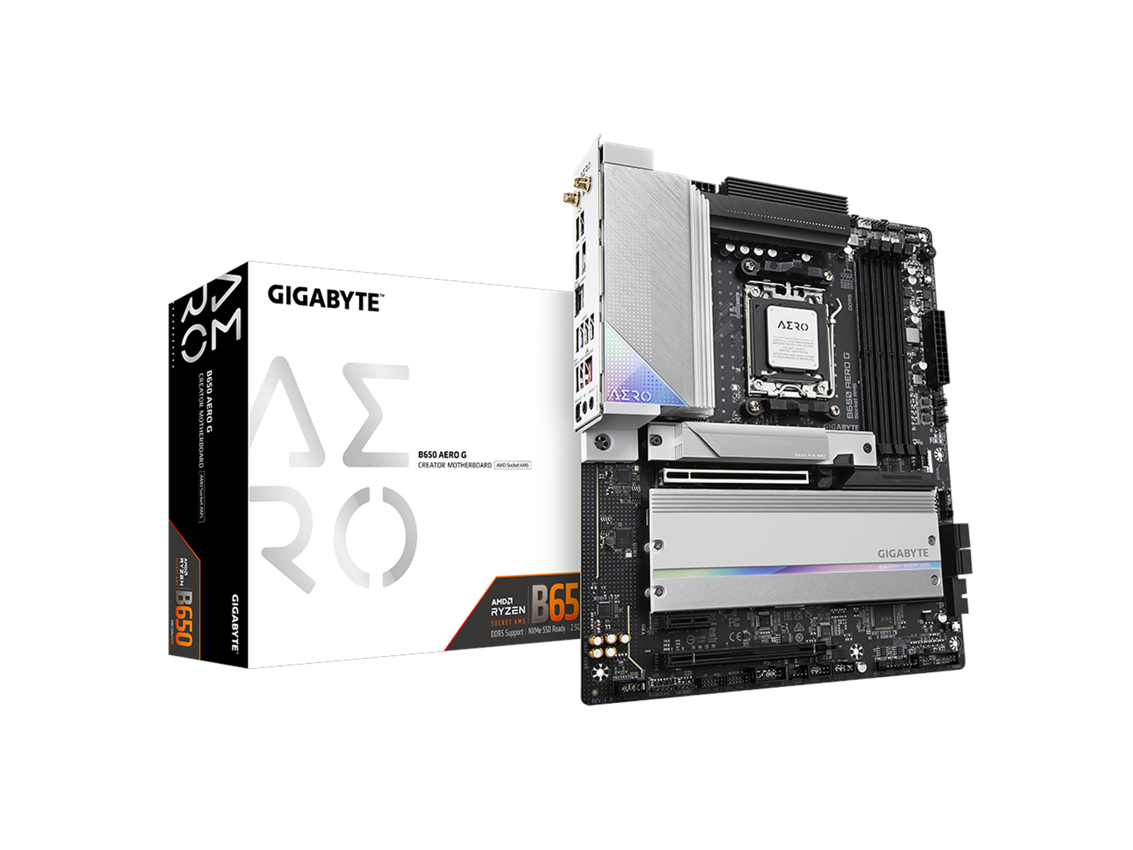 GIGABYTE B650 AERO G Emolevy - AMD B650 - AMD AM5 socket - DDR5 RAM - ATX