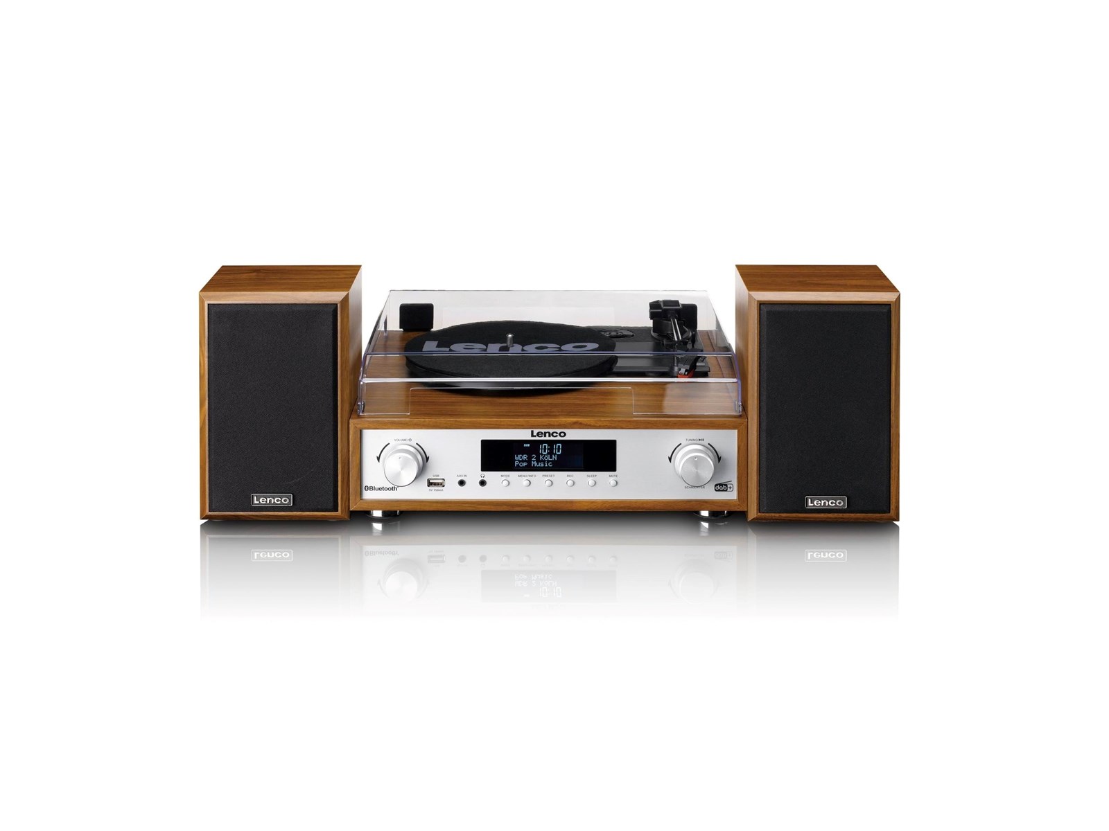 Lenco MC-160WD - HiFi Stereo system with Record Player DAB+/FM radio ...
