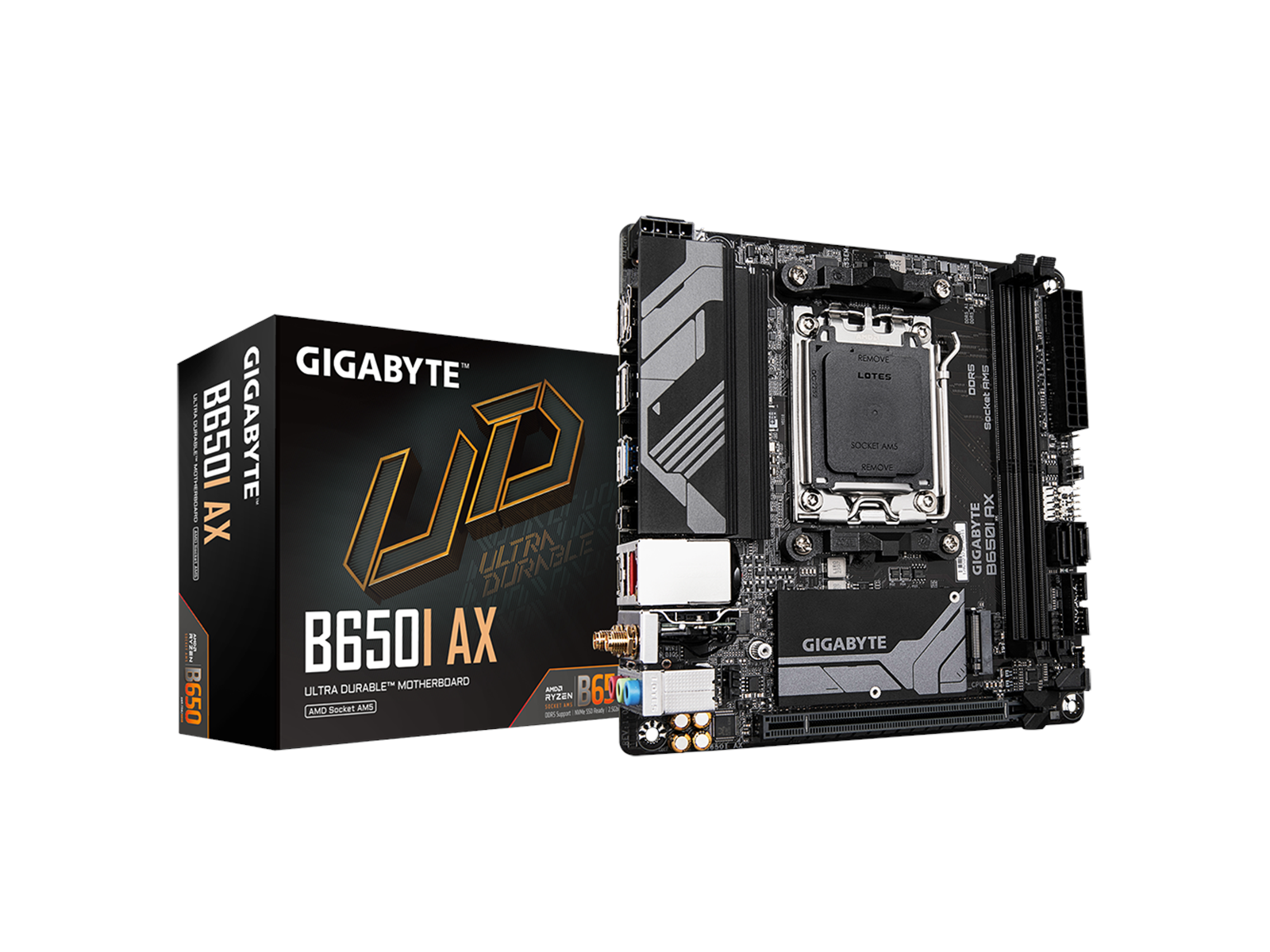 GIGABYTE B650I AX Emolevy - AMD B650 - AMD AM5 socket - DDR5 RAM - Mini-ITX