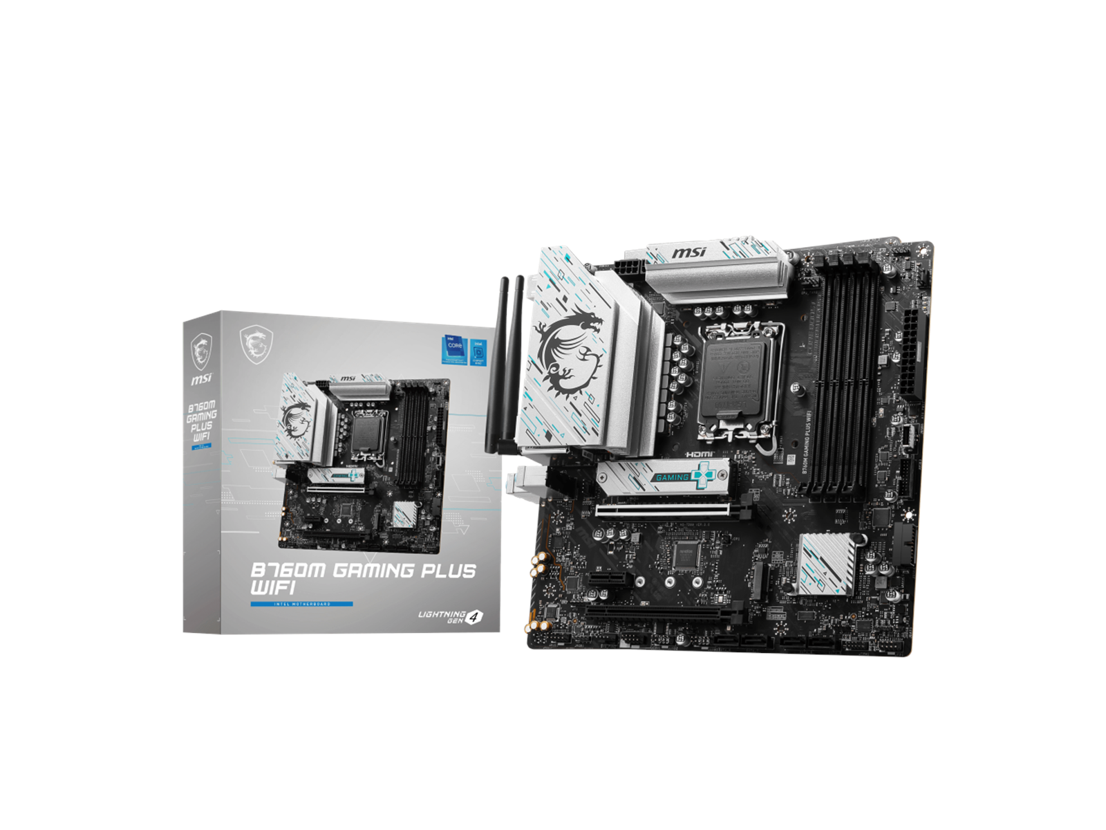 MSI B760M GAMING PLUS WIFI Emolevy - Intel B760 - Intel LGA1700 socket ...