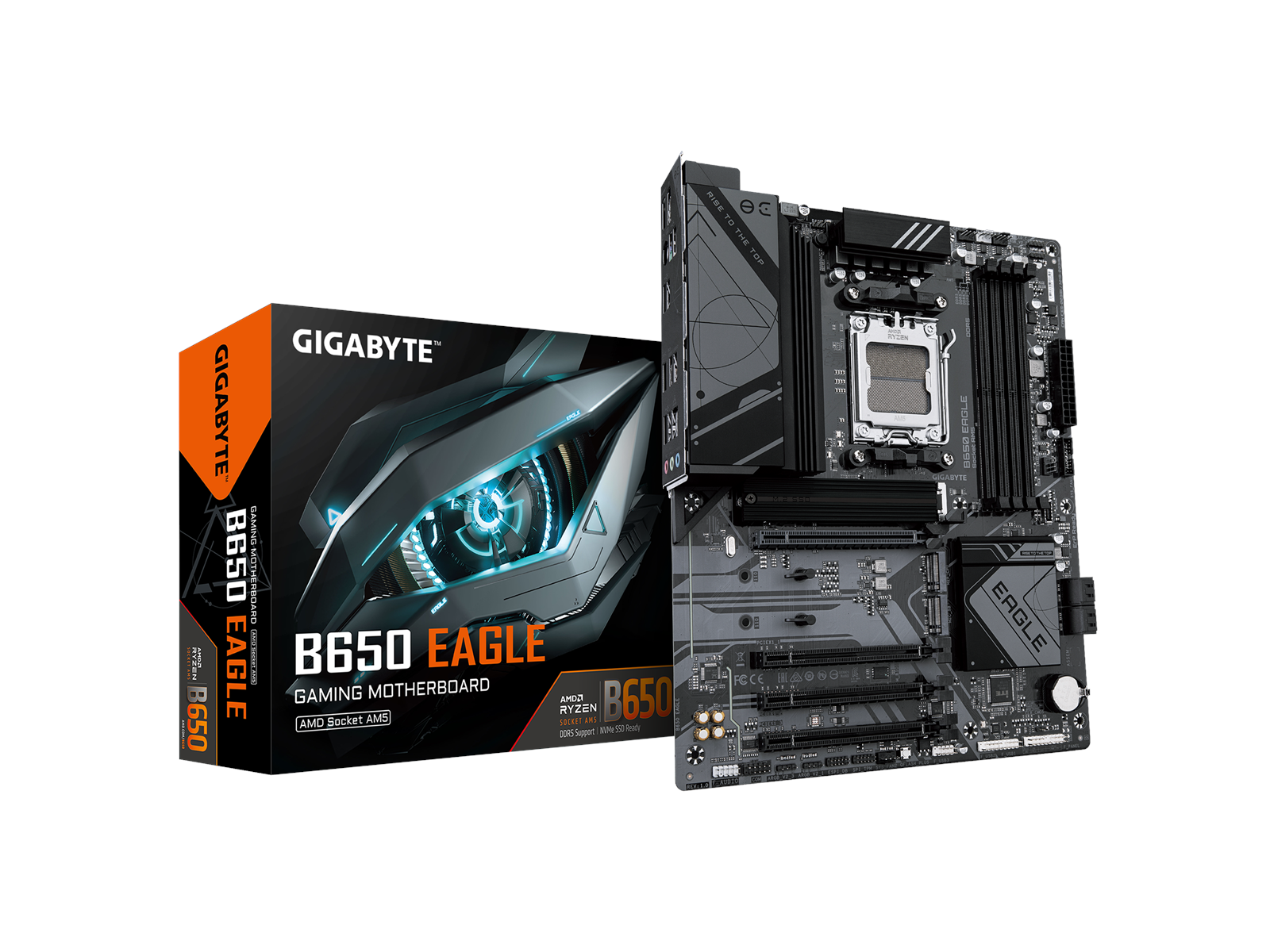 GIGABYTE B650 EAGLE Emolevy - AMD B650 - AMD AM5 socket - DDR5 RAM - ATX