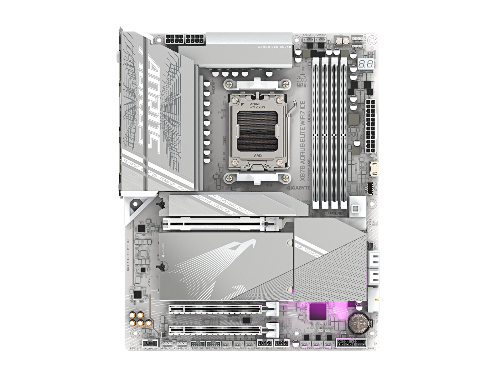 GIGABYTE X870 AORUS ELITE WIFI7 ICE Emolevy - AMD X870 - AMD AM5 socket ...