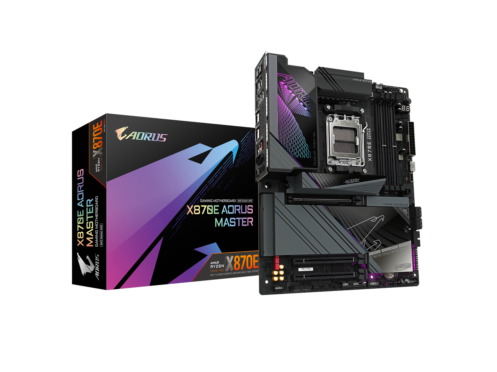 GIGABYTE X870E AORUS MASTER Emolevy - AMD X870E - AMD AM5 socket - DDR5 ...