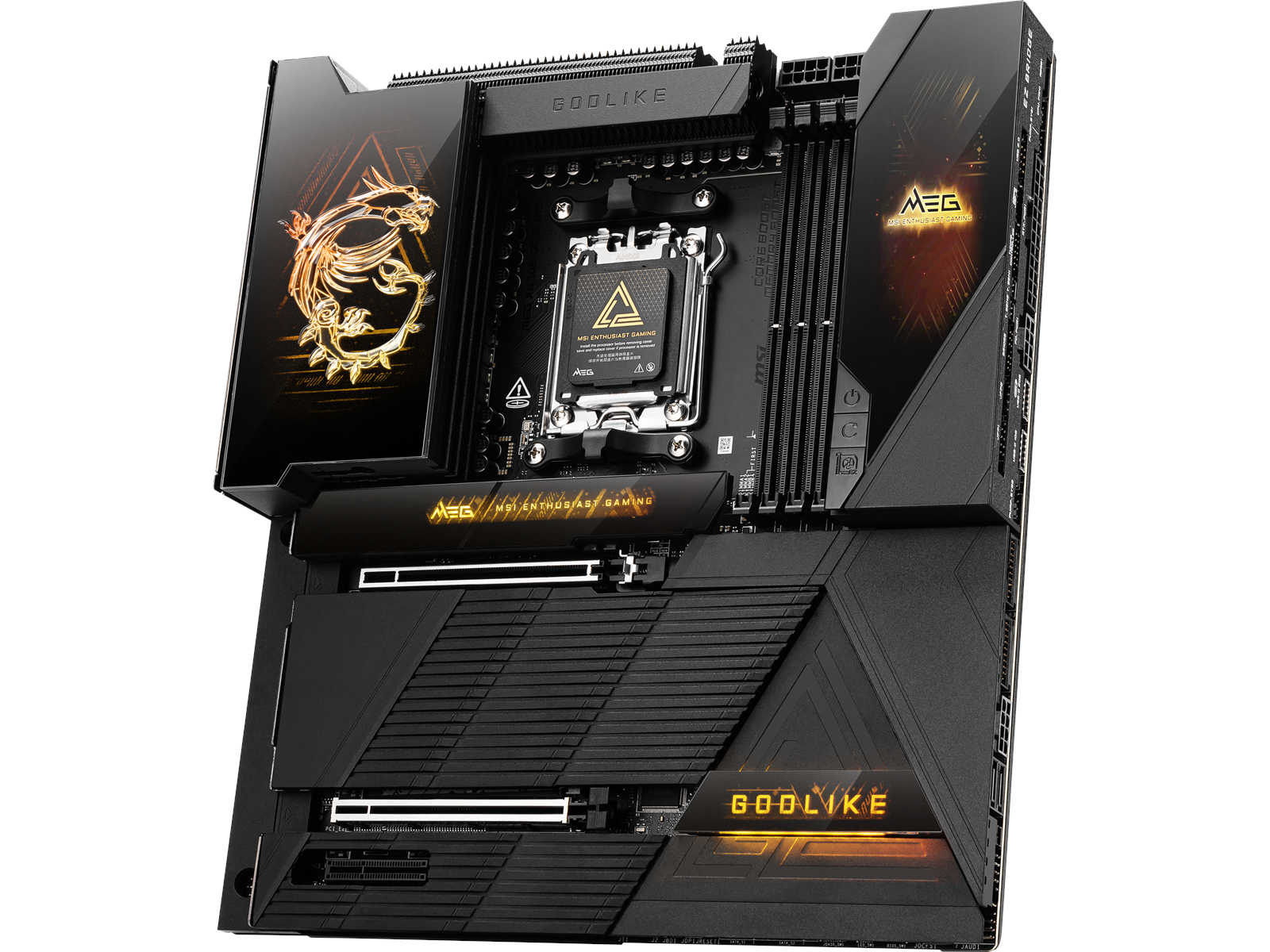 MSI MEG X870E GODLIKE Emolevy - AMD X870E - AMD AM5 socket - DDR5 RAM ...