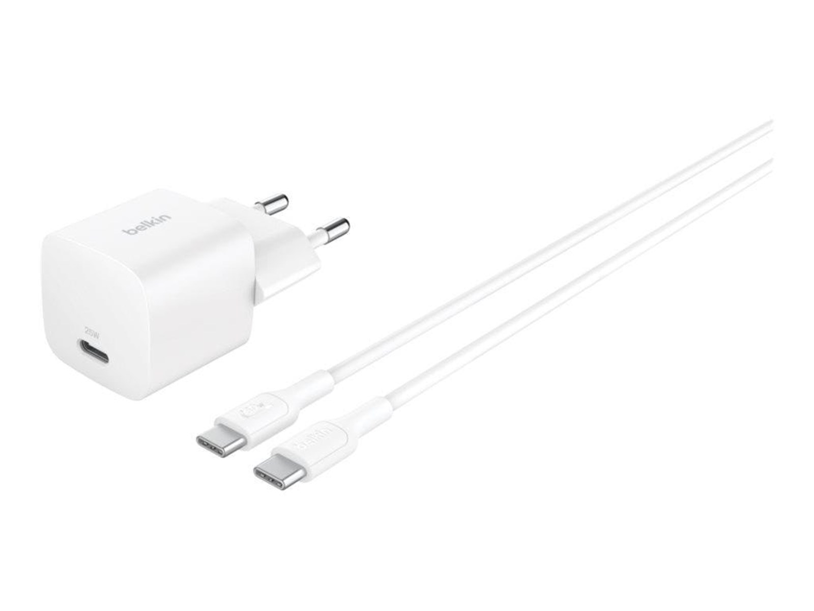 Belkin BoostCharge power adapter - PPS technology - 24 pin USB-C - 25 ...