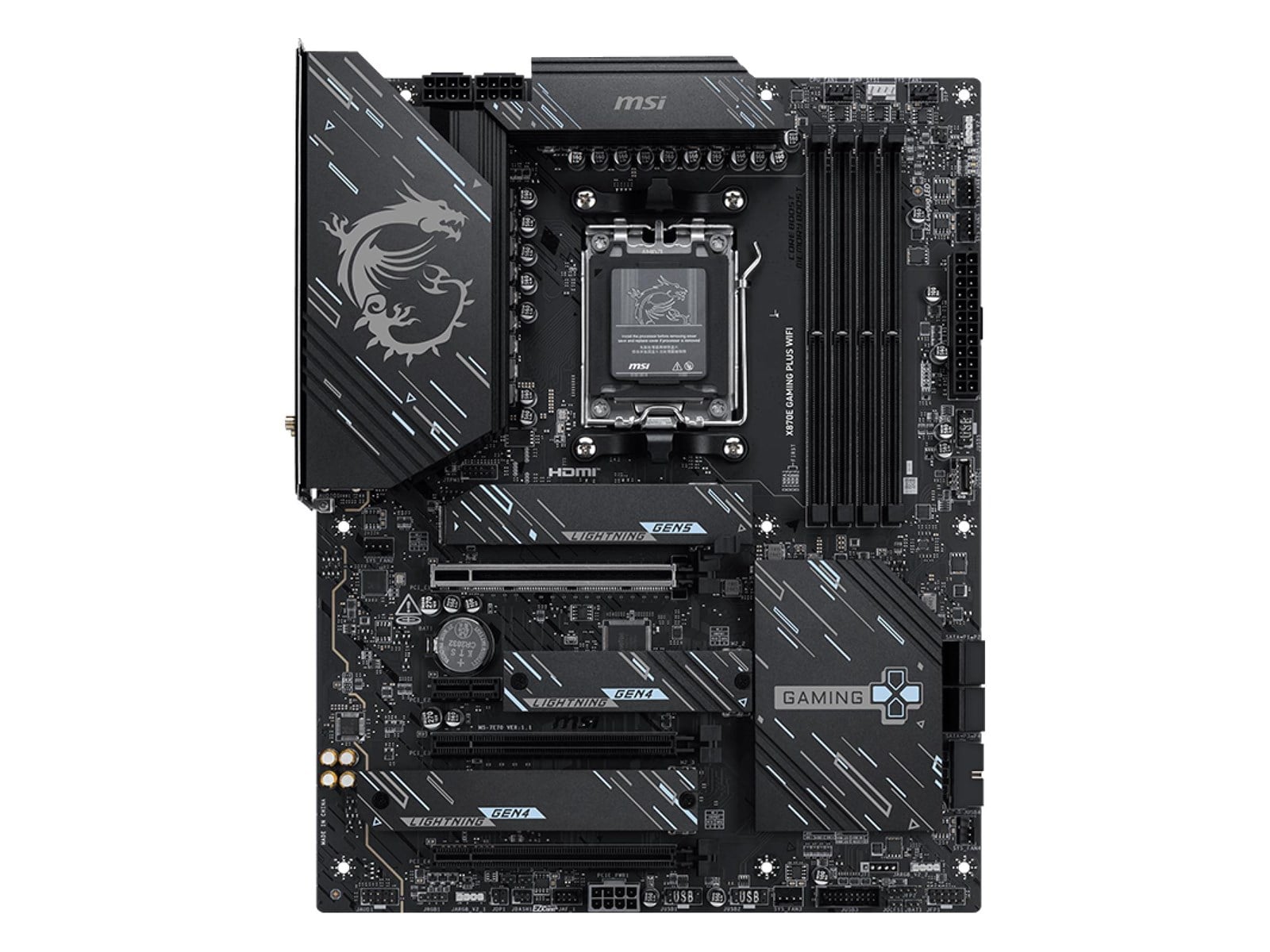 MSI X870E GAMING PLUS WIFI Emolevy - AMD X870E - AMD AM5 socket - DDR5 ...