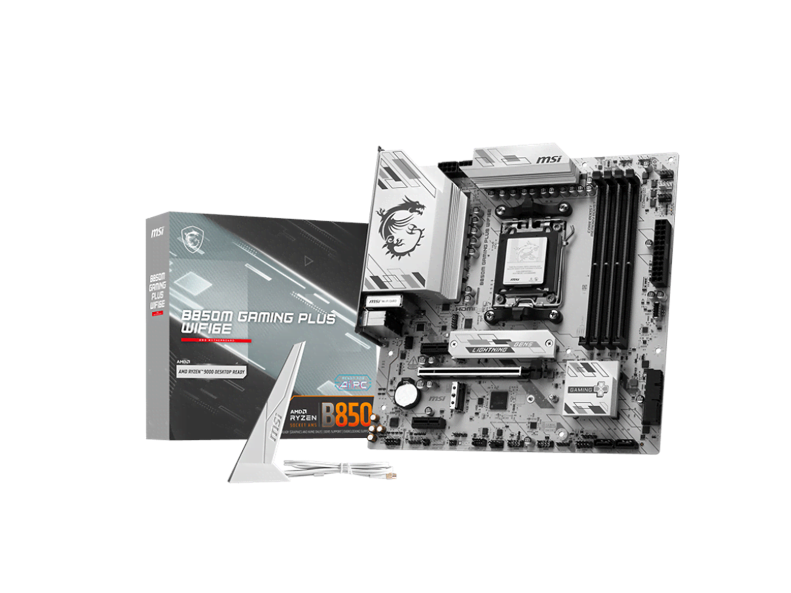 MSI B850M GAMING PLUS WIFI6E Emolevy - AMD B850 - AMD AM5 socket - DDR5 ...