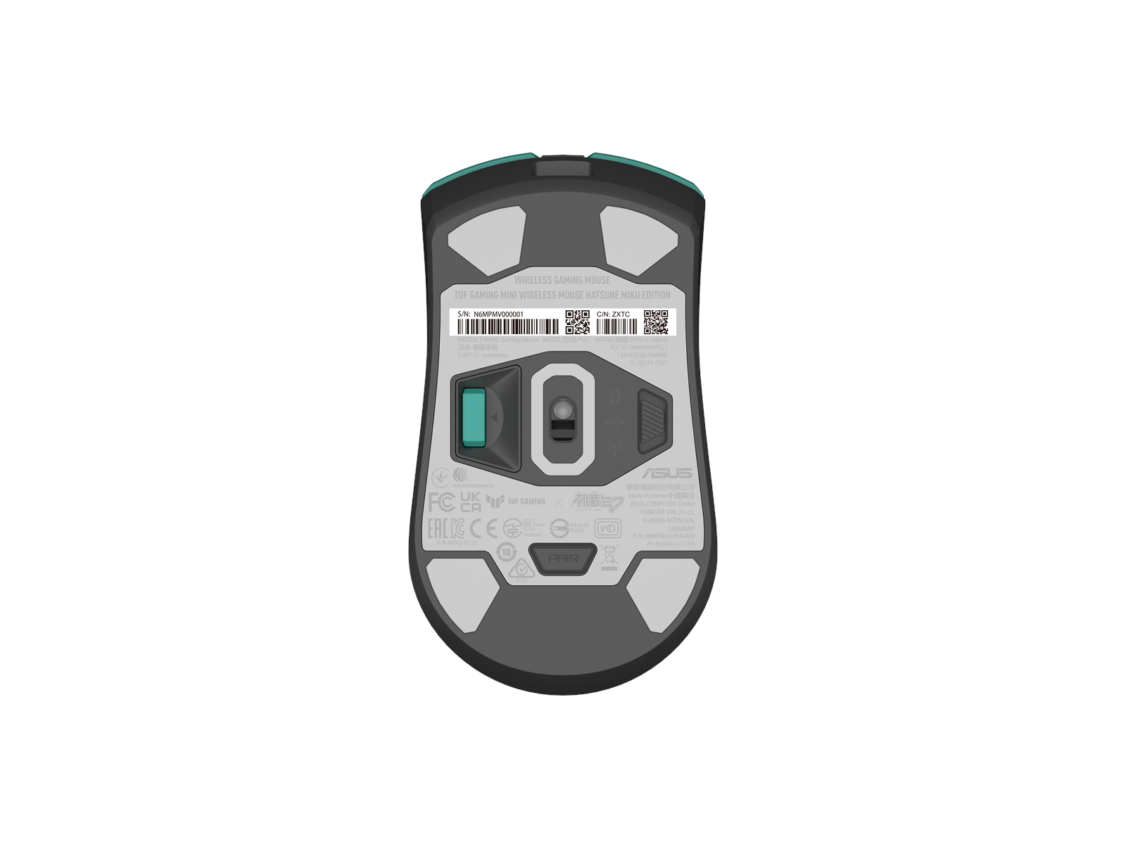 ASUS TUF Gaming Mini - Hatsune Miku Edition - Hiiri - Optinen - 6 ...