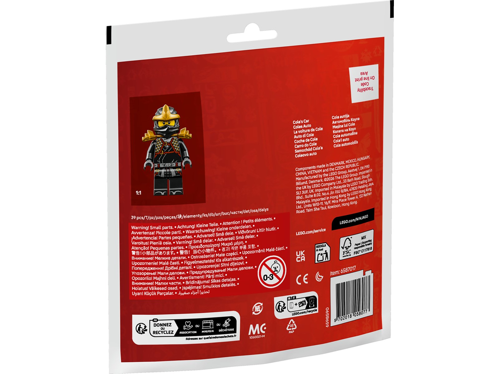 LEGO Ninjago 30723 Cole-ninjan auto | Varastossa | Edullinen