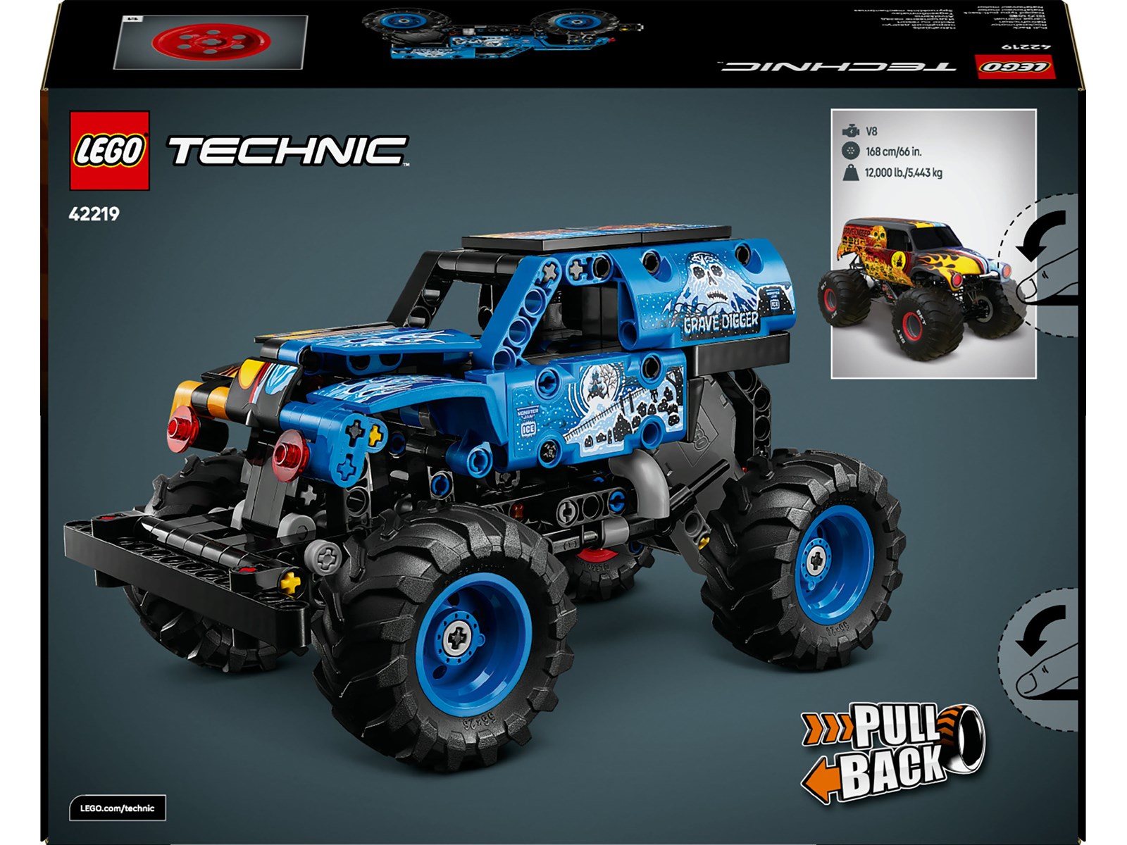 LEGO Technic 42219 Monster Jam™ Grave Digger™ tuli ja jää | Edullinen