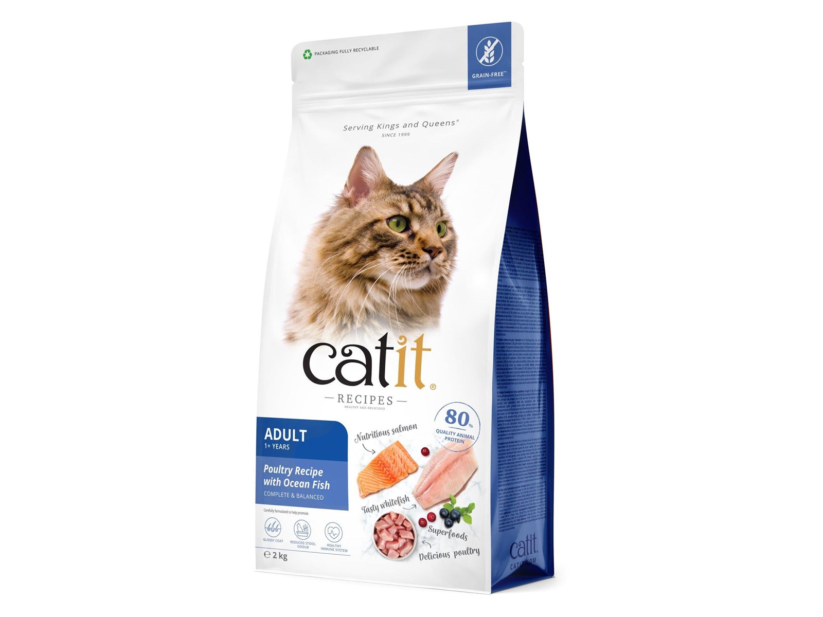 Catit - Recipes cats dry food - Adult - Poultry & Fish - 2 kg