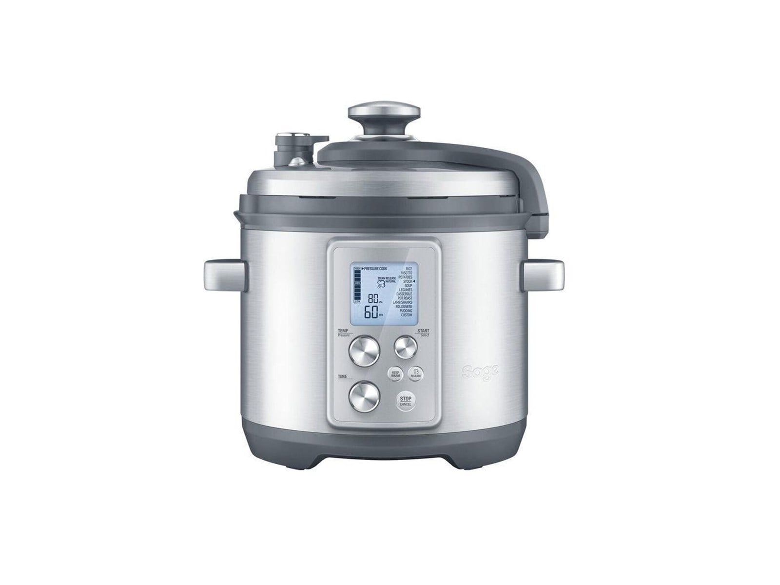 Sage SPR 700 BSS Pressure Cooker Deep fryer - Brushed Steel
