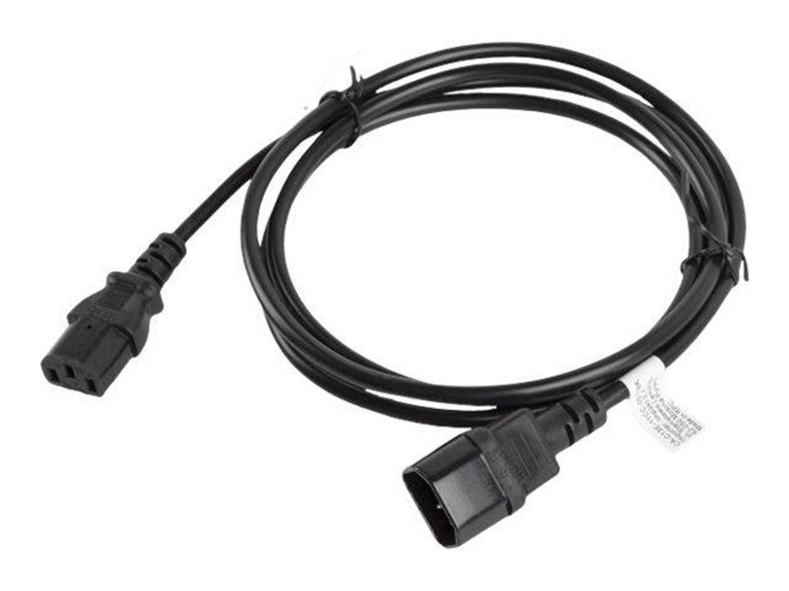 Lanberg - power extension cable - power IEC 60320 C13 to IEC 60320 C14 ...