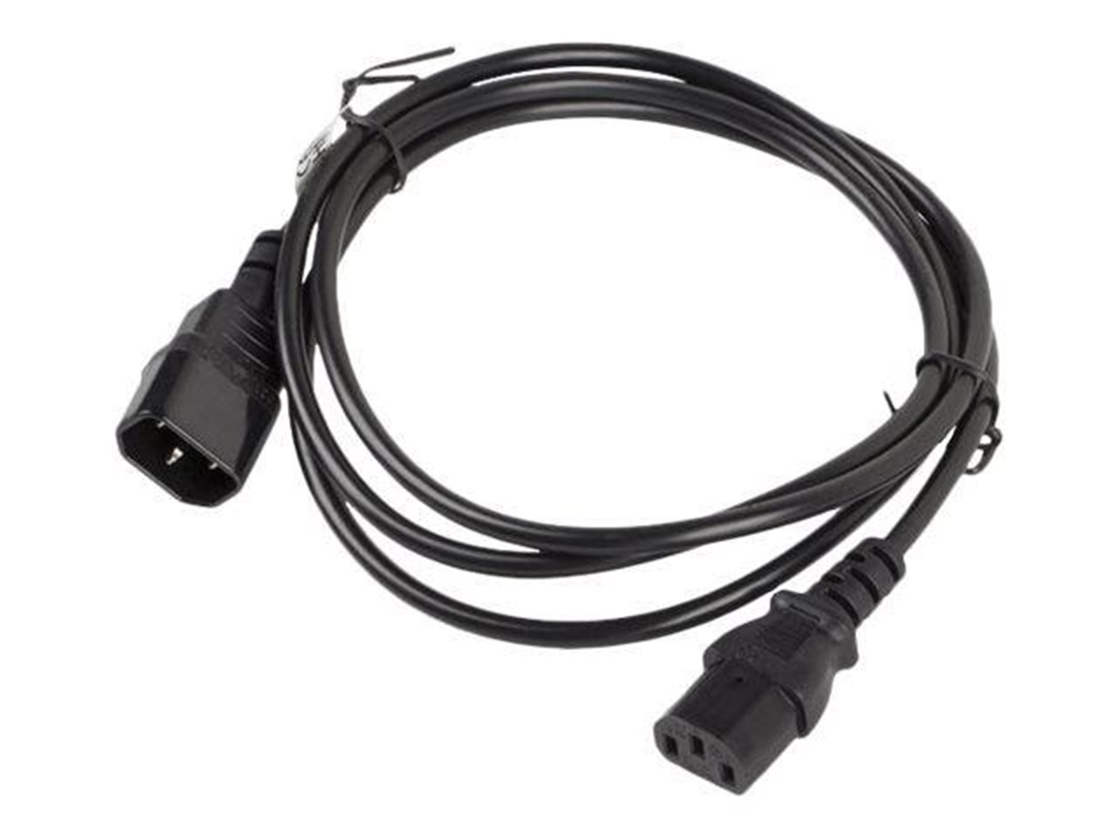 Lanberg - power extension cable - power IEC 60320 C13 to IEC 60320 C14 ...