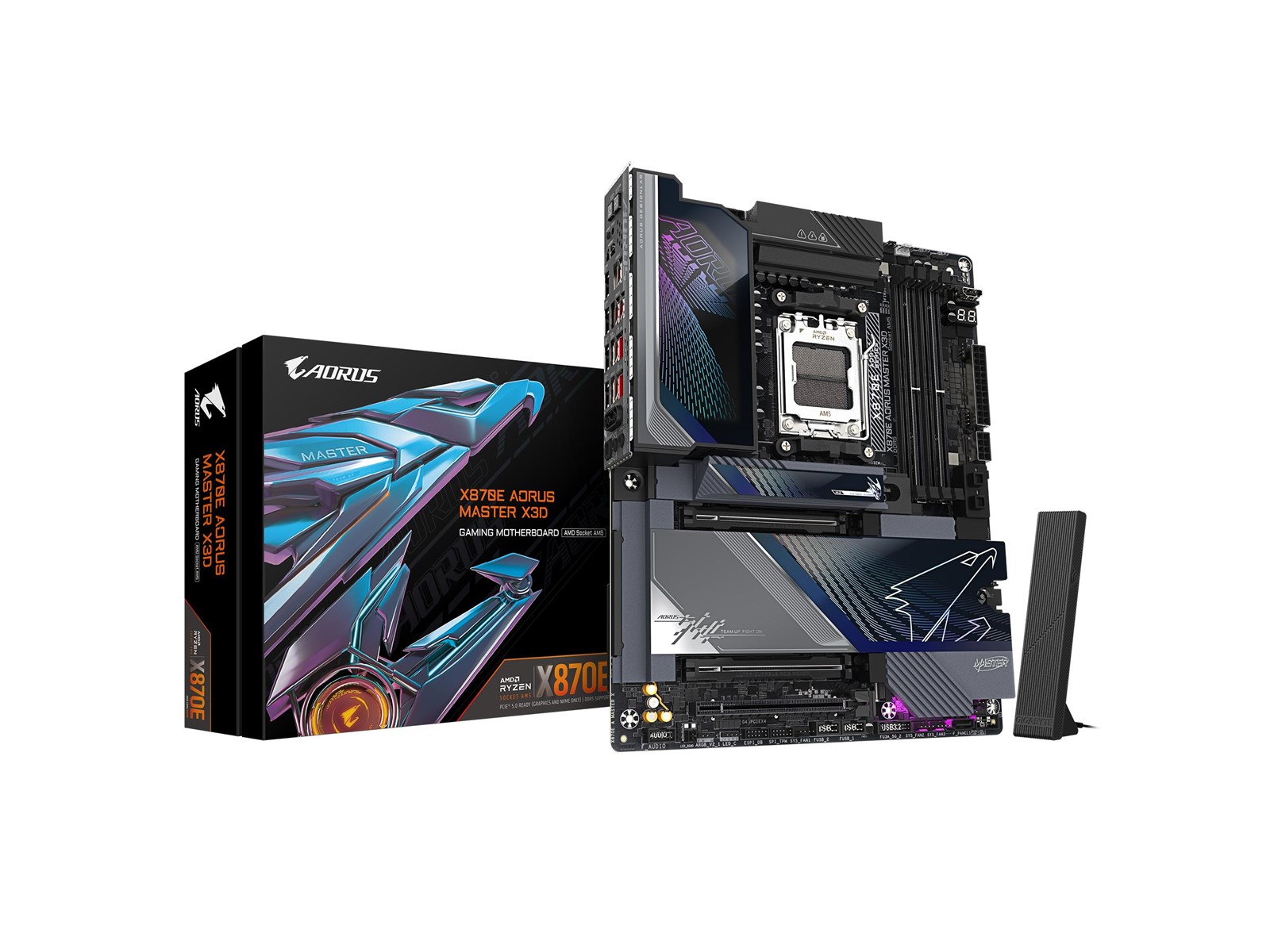 GIGABYTE X870E AORUS MASTER X3D Emolevy - AMD X870E - AMD AM5 socket ...
