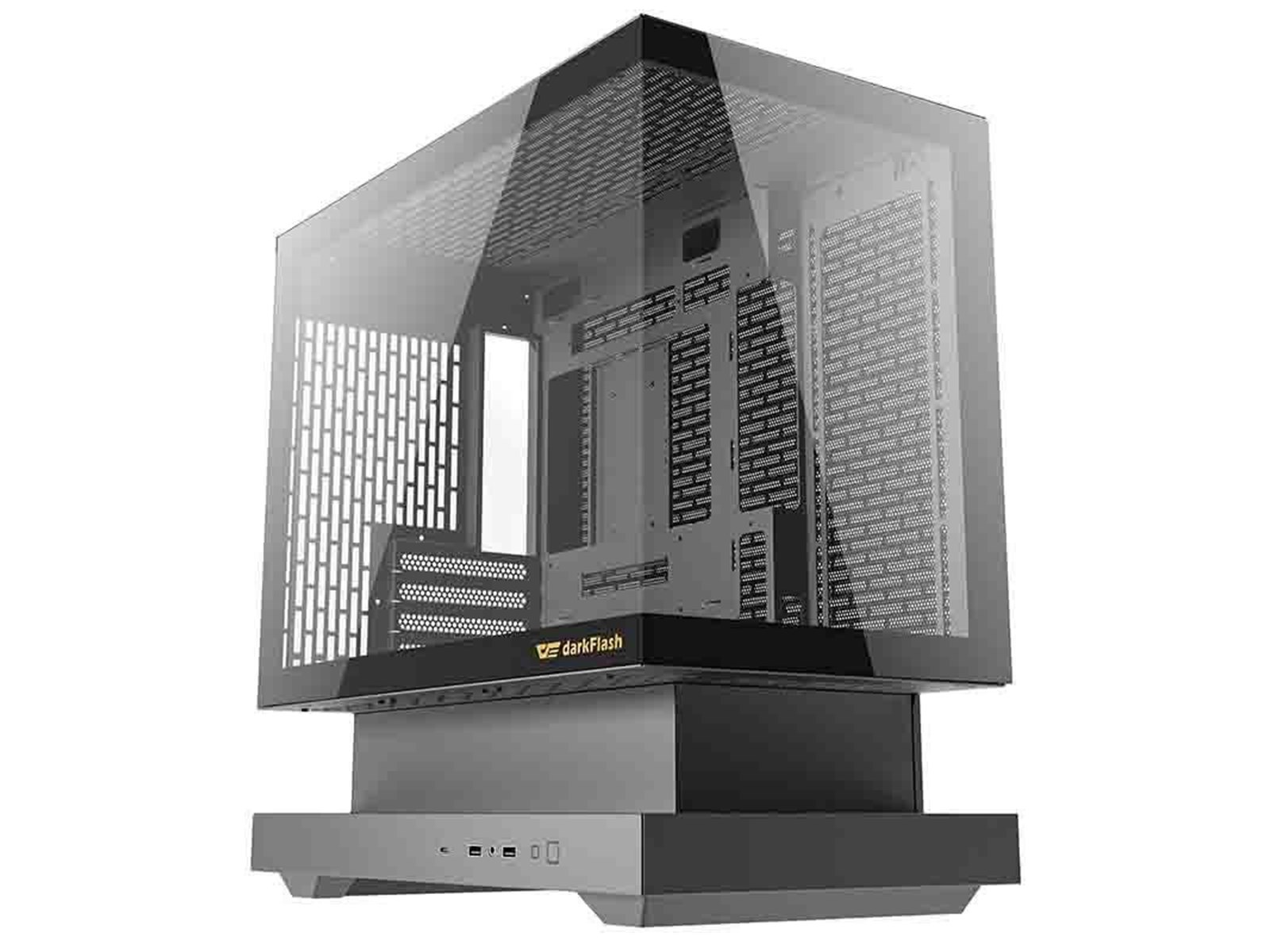 Darkflash F1 Computer Case with 6 ARGB Fans - Kotelot - Musta