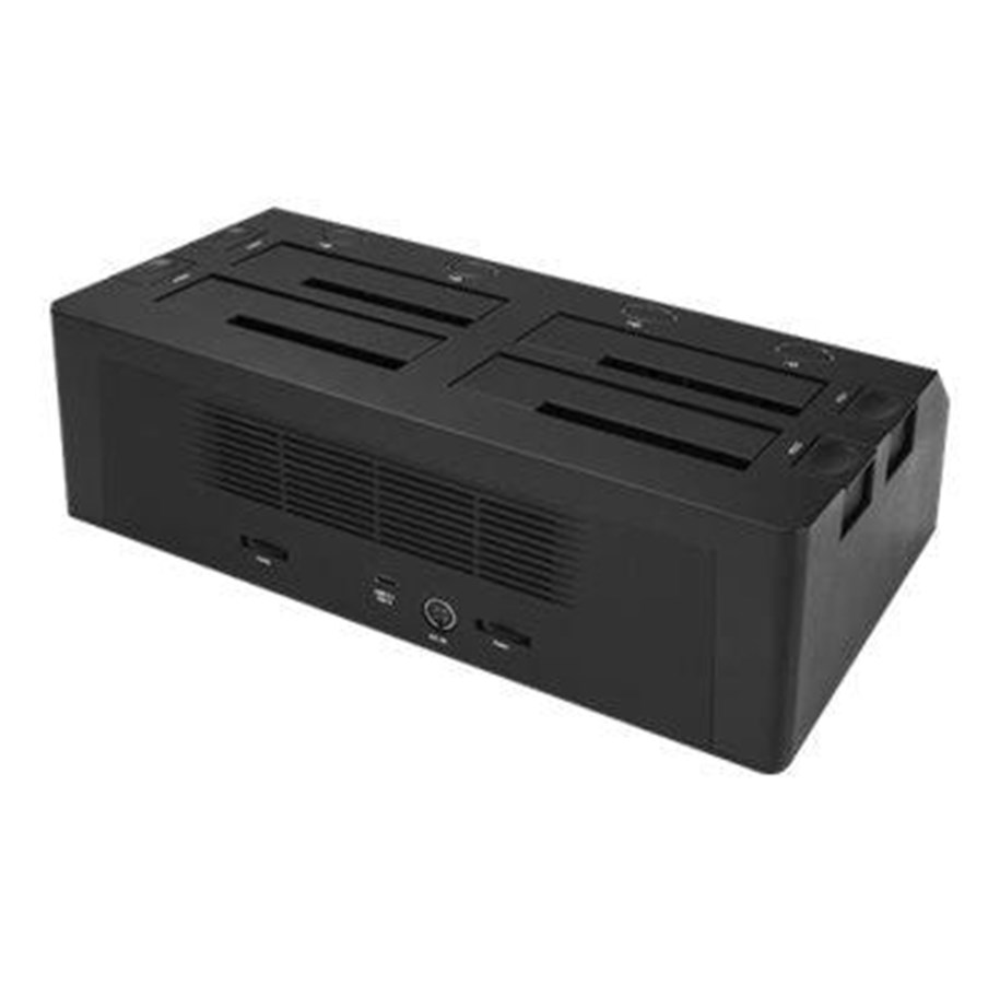 StarTech.com 4 Bay SATA 2.5 / 3.5in SSD / HDD Dock - USB 3.1 USB-C ...