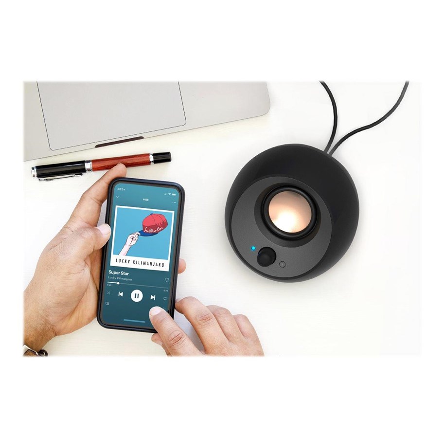 Creative Pebble V3 - Black - Bluetooth - 2.0 kanava - musta
