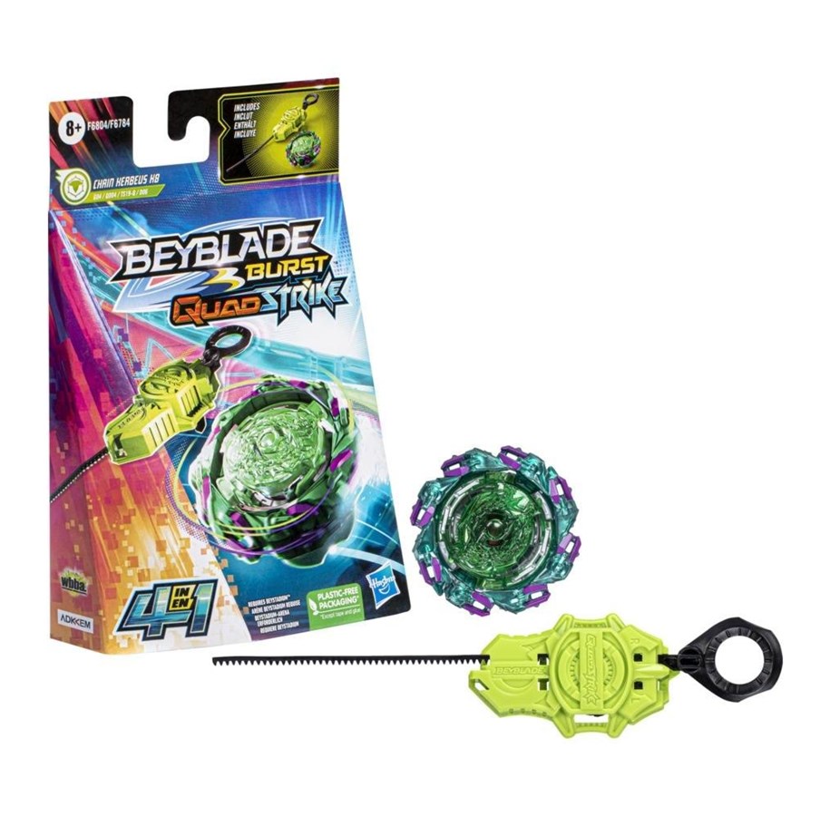 Hasbro Beyblade Burst QuadStrike Bolt Spryzen S8 Starter Pack Battling ...
