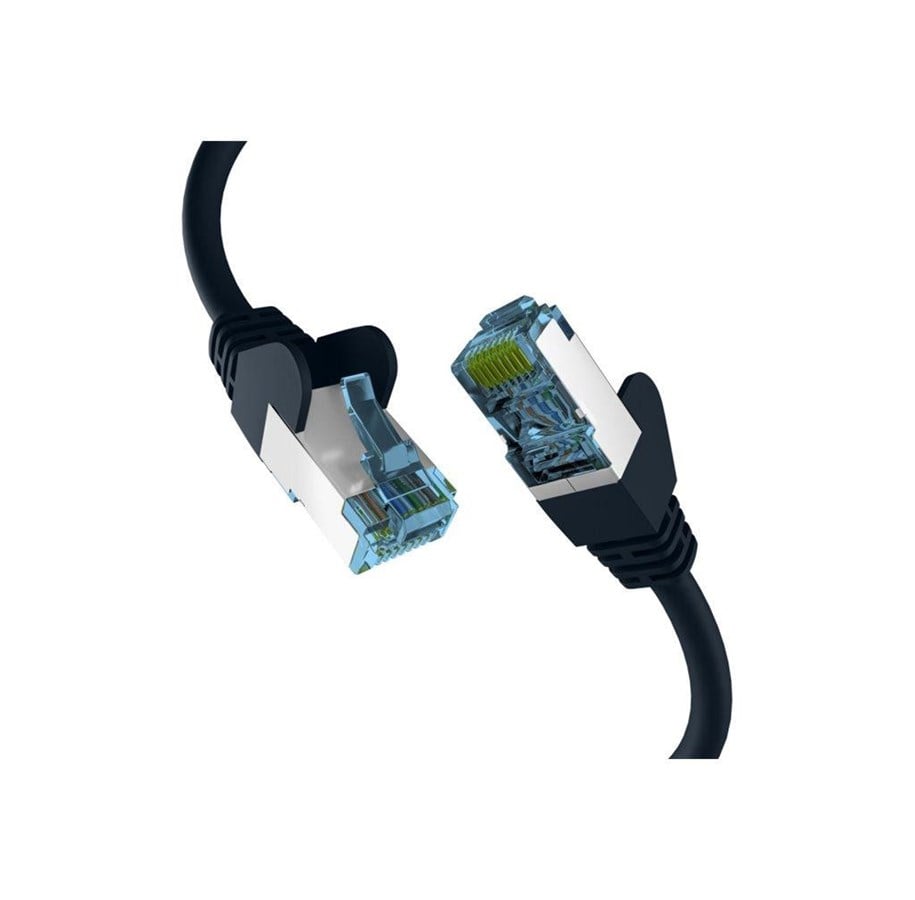 M-CAB EFB-Elektronik patch cable - 15 m - black - Musta - 15 meter