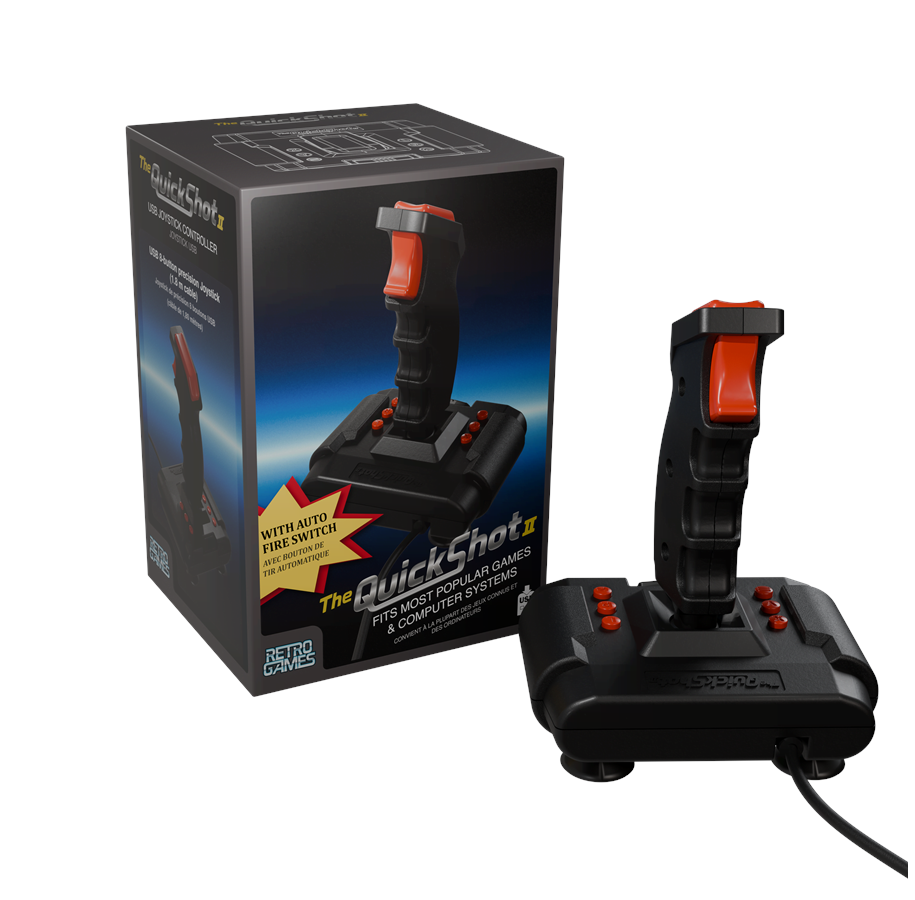Retro Games The Quickshot II - Wired Joystick | Varastossa | Edullinen